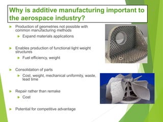 Application of Additive Manufacturing in Aerospace Industry | PPTX