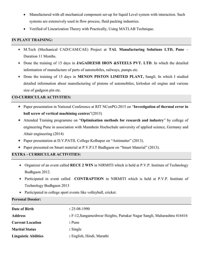 Abhijit patil cv | PDF