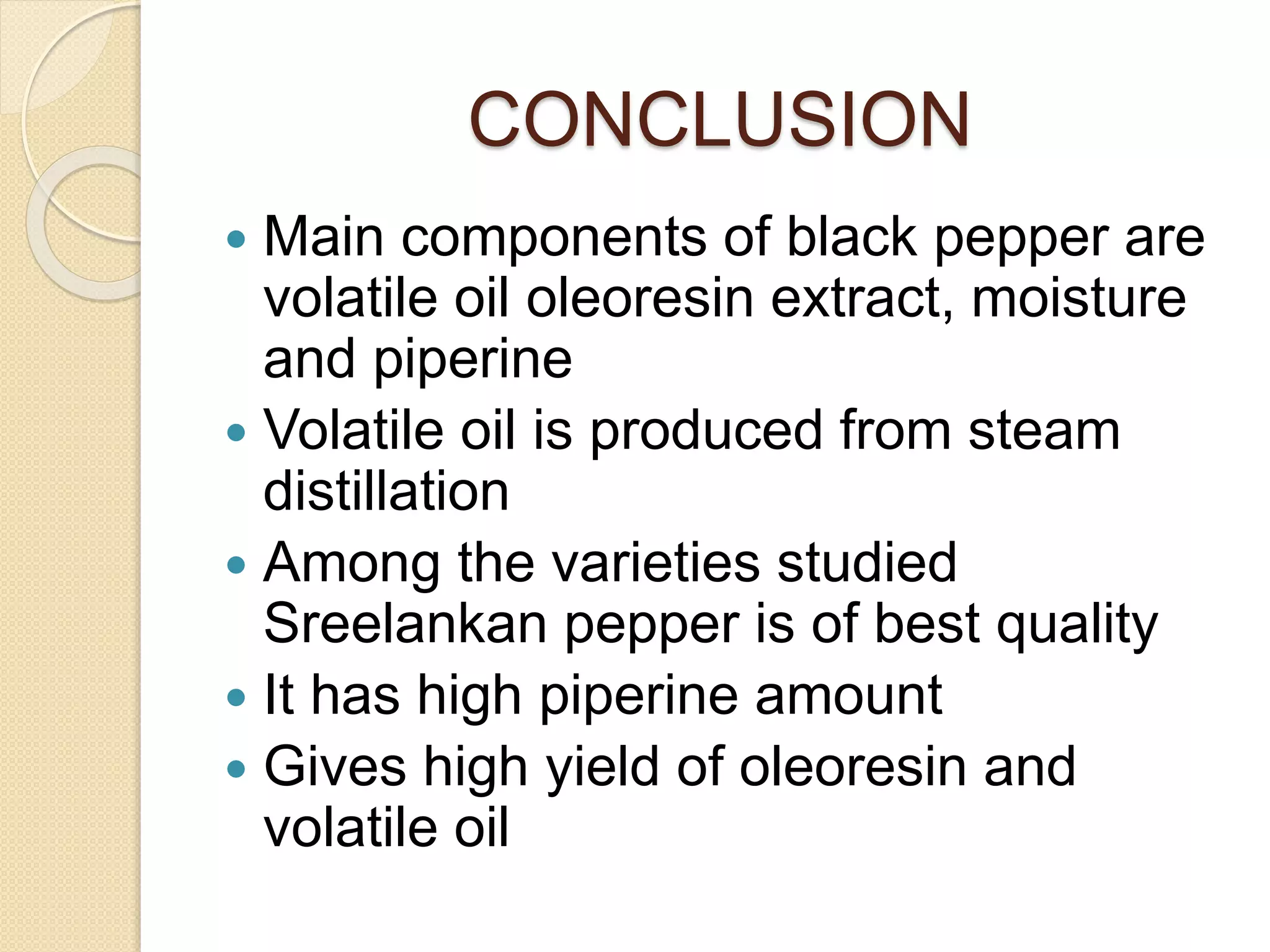 extraction of spices | PPTX