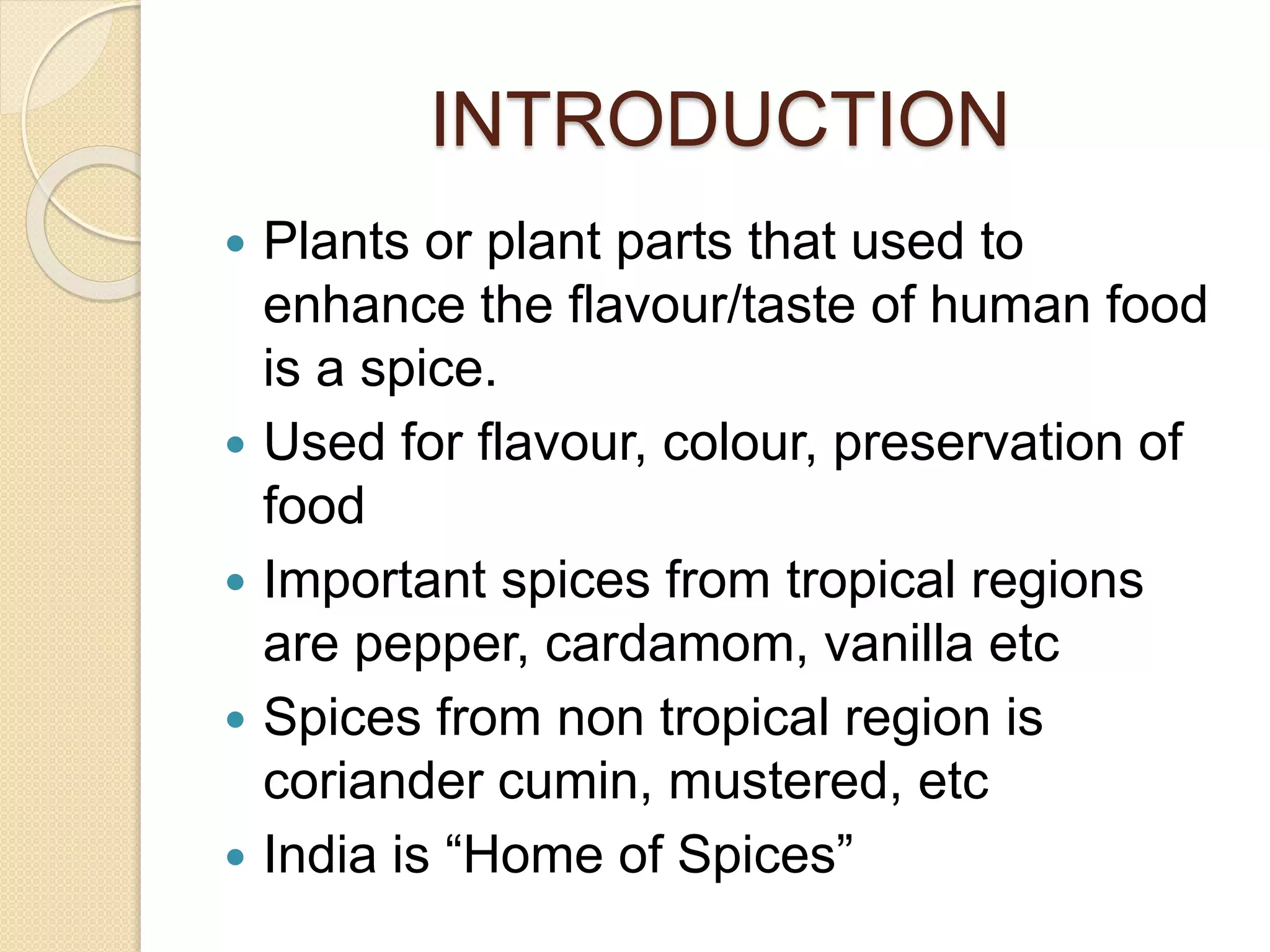 extraction of spices | PPTX