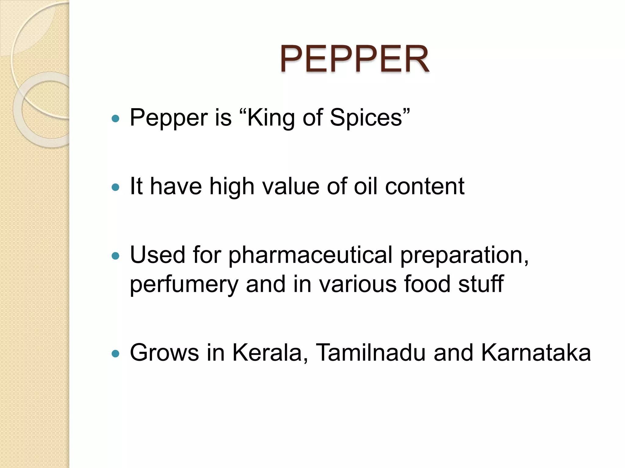 extraction of spices | PPTX
