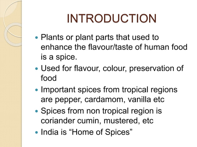 extraction of spices | PPTX