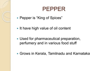 extraction of spices | PPTX