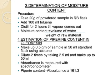 extraction of spices | PPTX