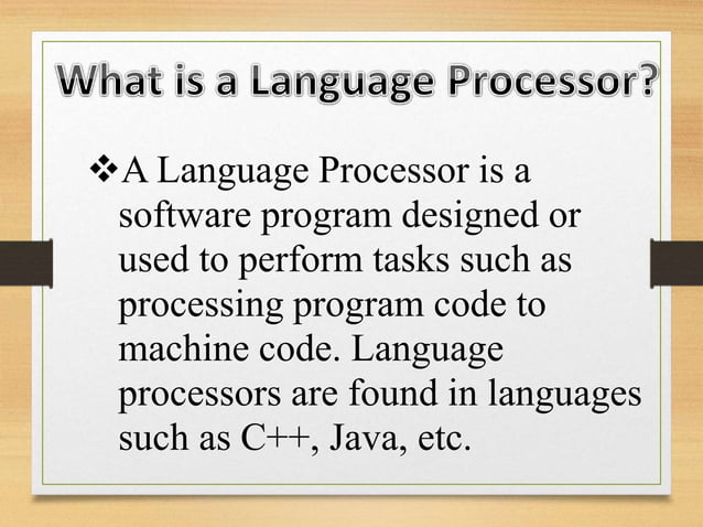 Language processors class 3-10 | PPT