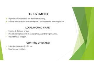 TETANUS Department of Physiotherapy, SHUATS, Prayagraj | PPTX