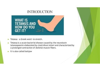 TETANUS Department of Physiotherapy, SHUATS, Prayagraj | PPTX