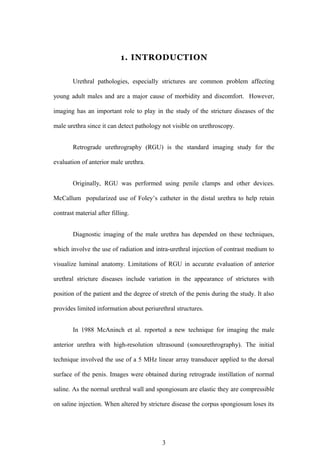 EVALUATION OF MALE URETHRAL STRICTURES USING SONOURETHROGRAPHY ...