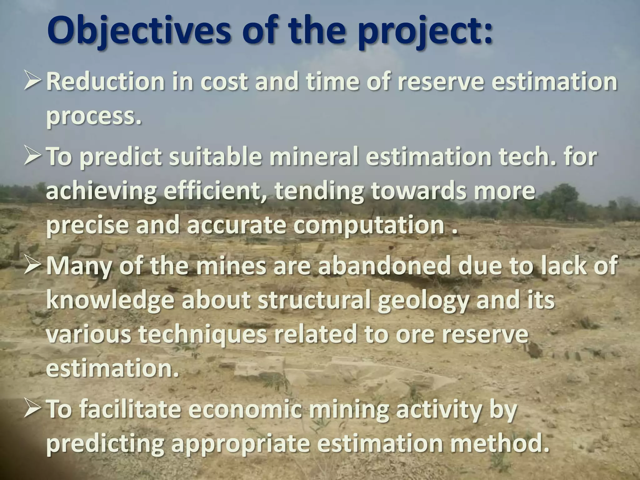 Reserve Estimation Using Datamine Software Pptx Geology Science
