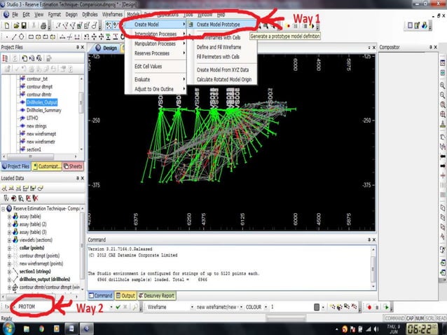 Reserve Estimation Using Datamine Software Pptx Geology Science