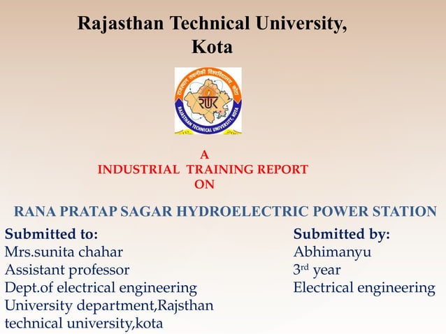 rana pratap sagar hydro electric power plat.pptx
