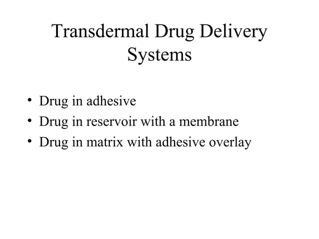 Abhimanyu transdermal drug delivery systems | PPT