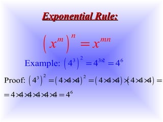 exponents and power | PPT