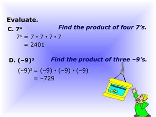 exponents and power | PPT