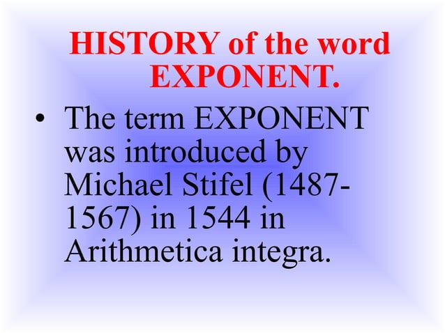 exponents and power | PPT