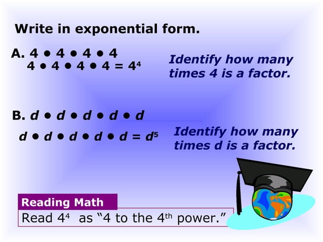 exponents and power | PPT