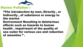 MARINE POLLUTION | PPTX | Indoor Environmental Quality | Home & Garden