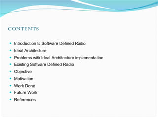 Abhinav End Sem Presentation Software Defined Radio | PPT