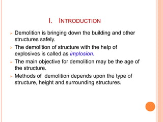 DEMOLITION OF STRUCTURE BY ABHINAV RAWAT | PPT