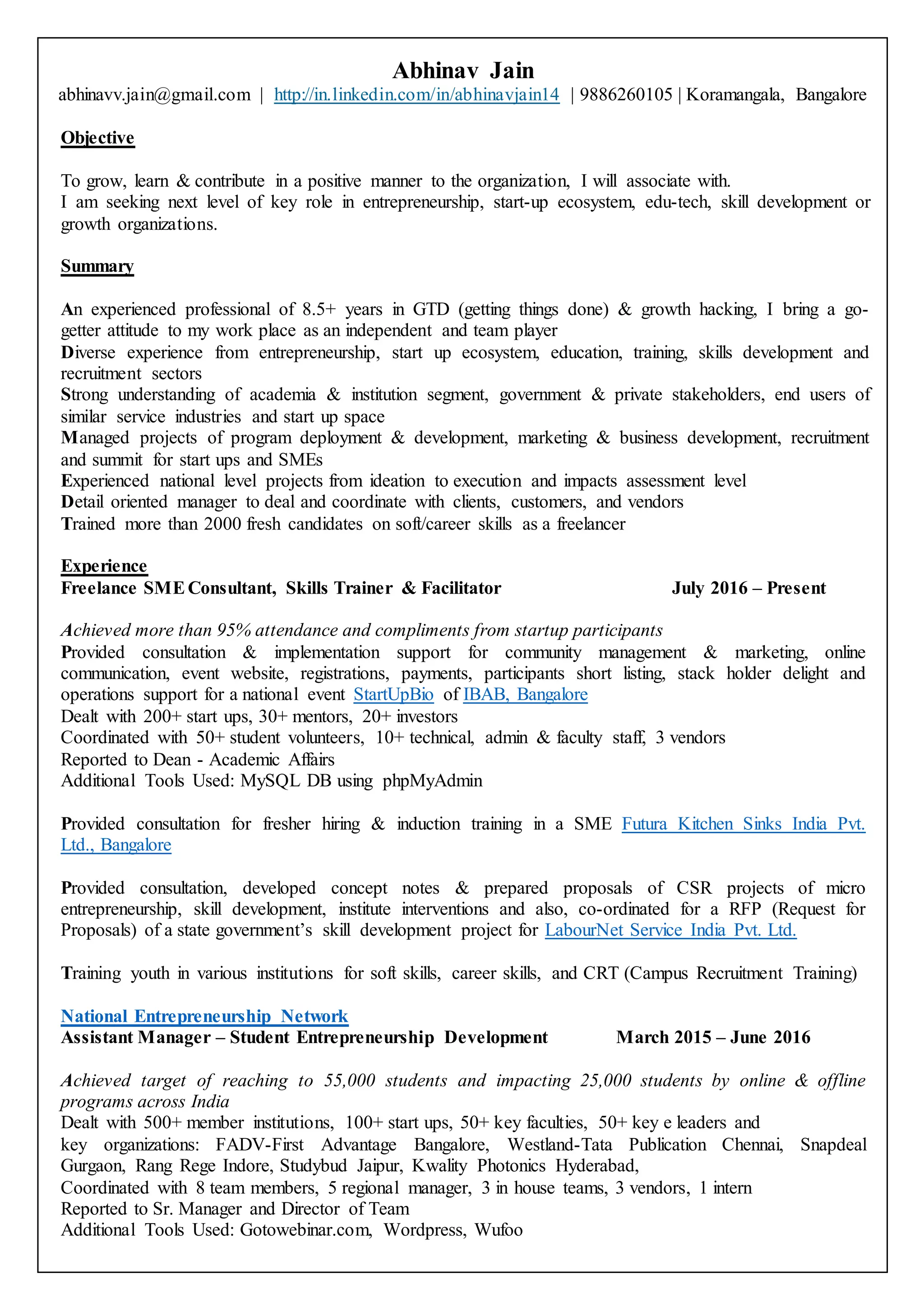 Abhinav Jain CV | PDF