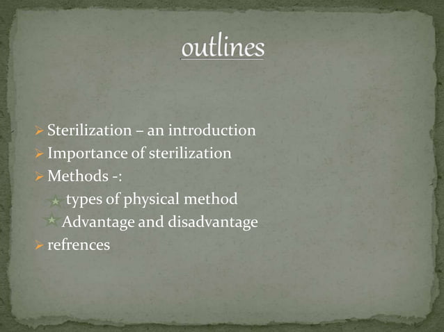sterilization | PPT