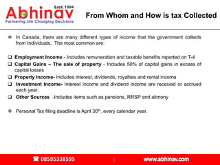 Taxation System in Canada | PDF