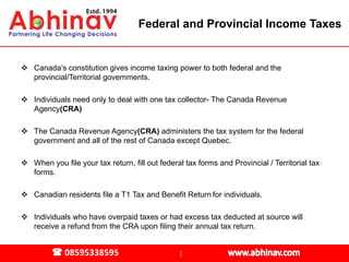 Taxation System in Canada | PDF