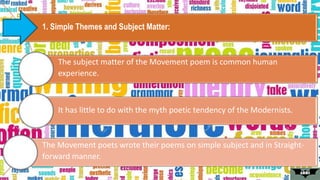Abhinav Prasad TCAS-The Movement Poetry in English Literature | PPTX