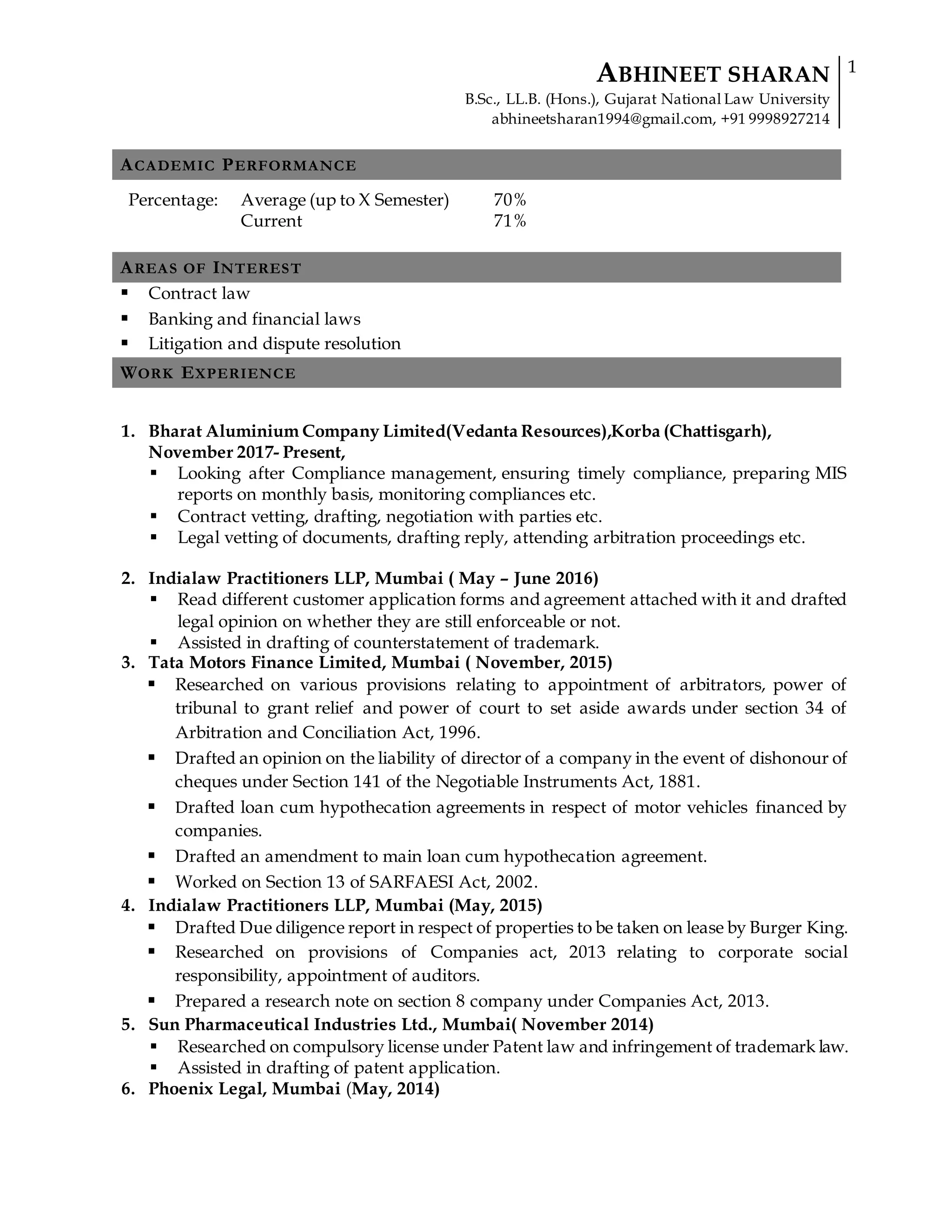 Abhineet sharan | DOCX