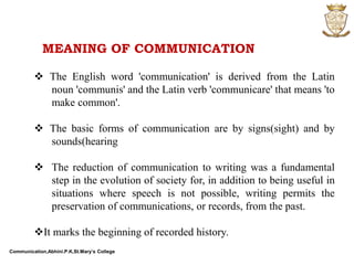 Communication In English | PPTX