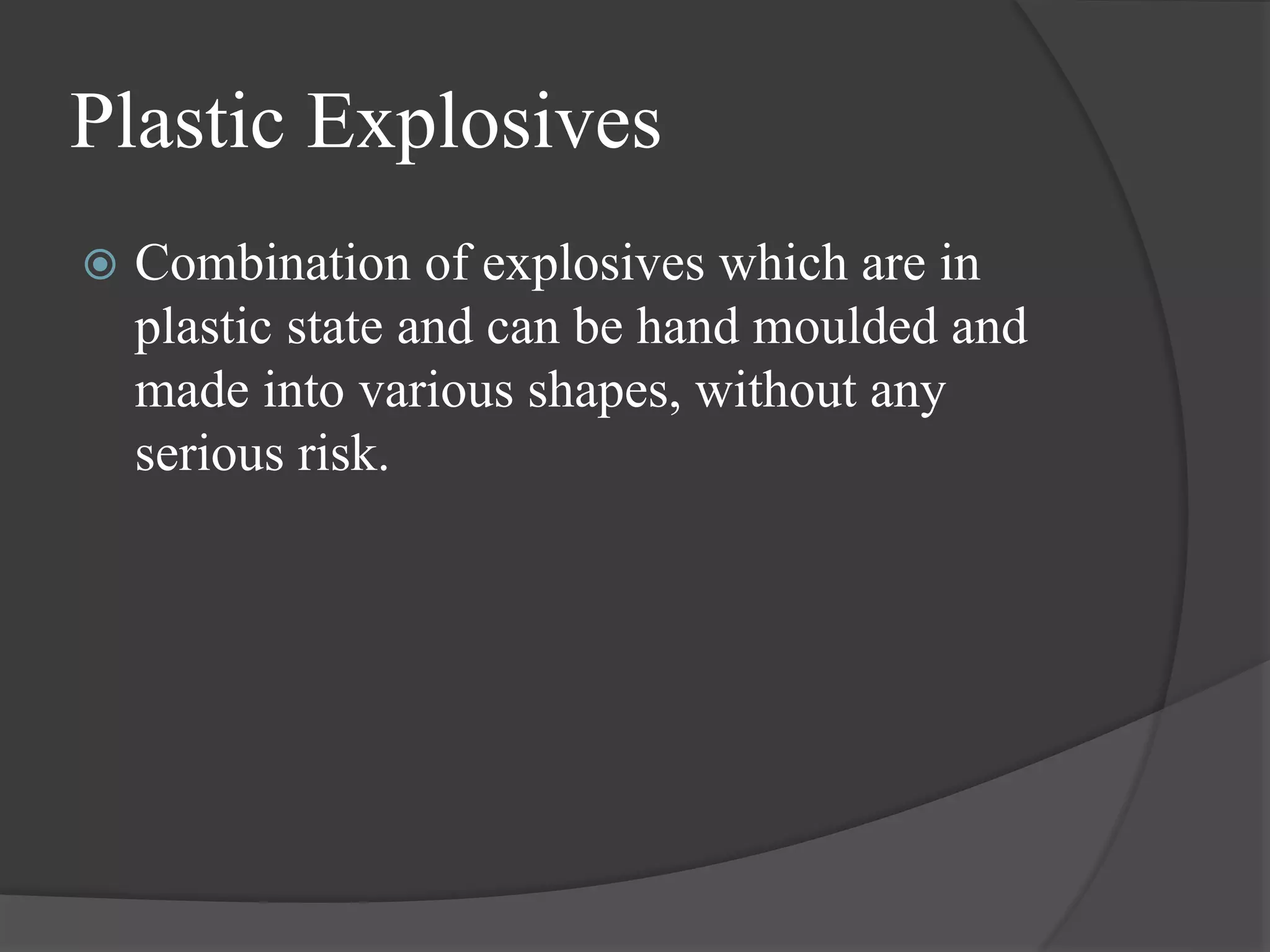 explosives | PPTX