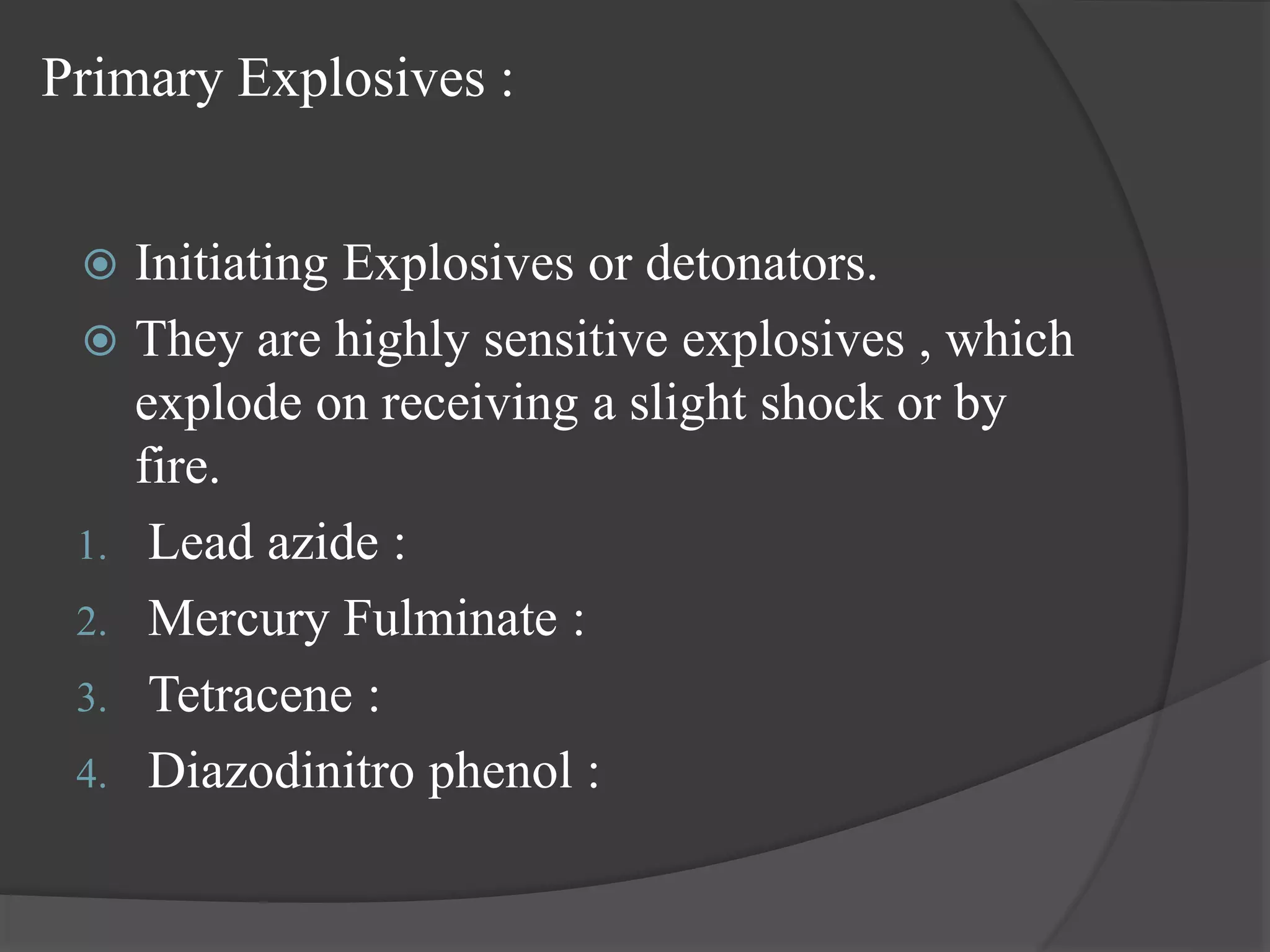 explosives | PPTX
