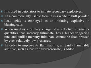 explosives | PPTX | Chemistry | Science