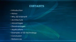 3D Internet | PPTX