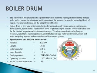 Report on Boilers at NTPC Ramagunadam | PPTX