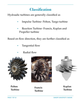PRESENTATION ON HYDRAULIC TURBINE | PDF