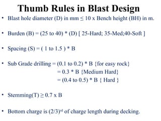 Abhiram_MinePlanning Lab_A2.pptx _ Blast Design | PPTX