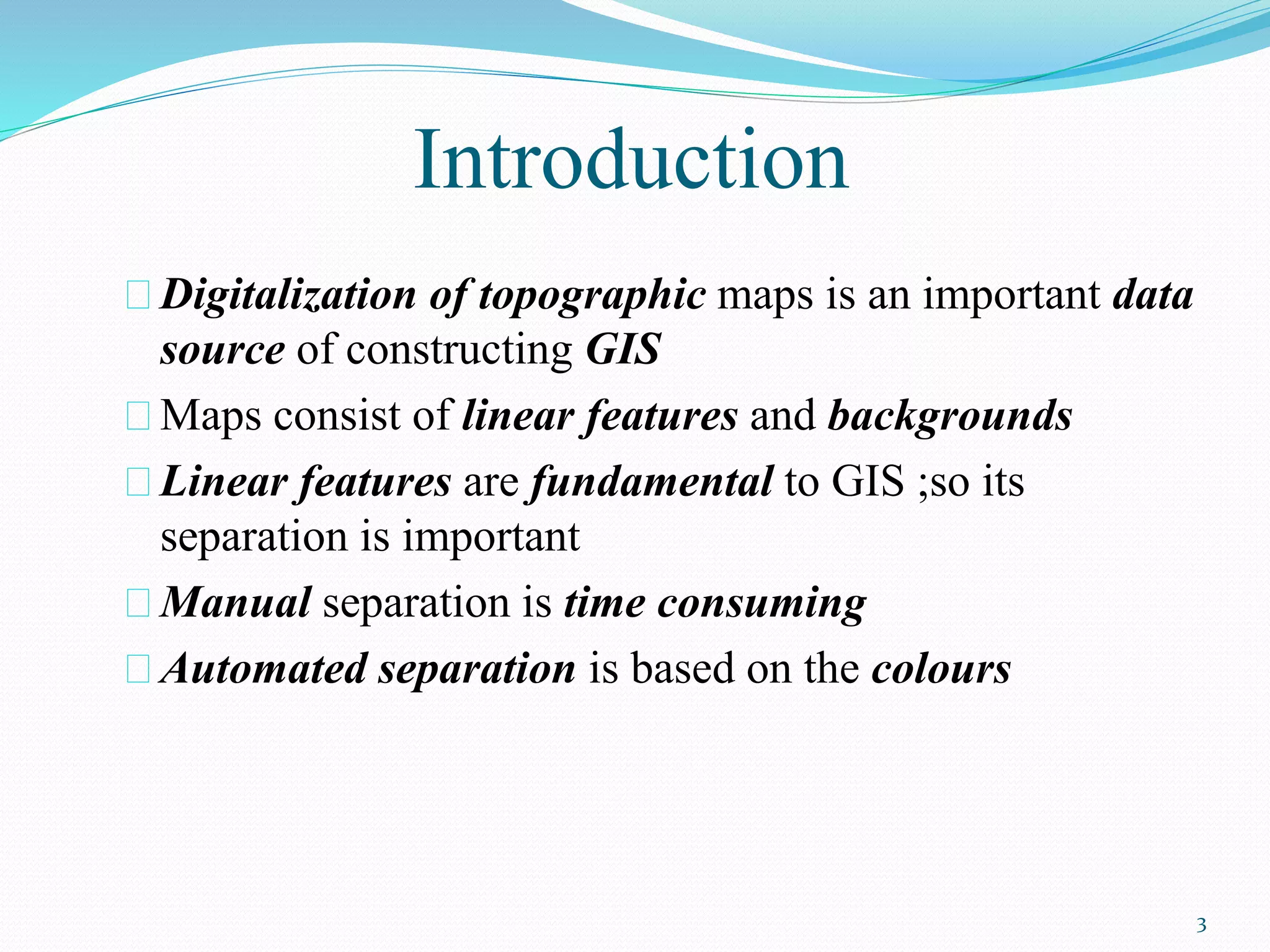 Linear Feature Extraction From Topographic Maps Using Energy Density