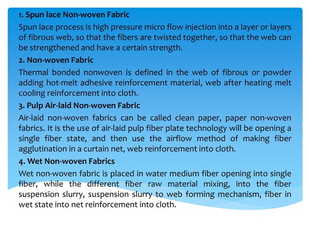 Abhi rana)1. classification of non wovens | PPTX | Needlework | Arts ...