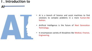 ARTIFICIAL INTELLIGENCE AND MACHINE LEARNING | PPTX