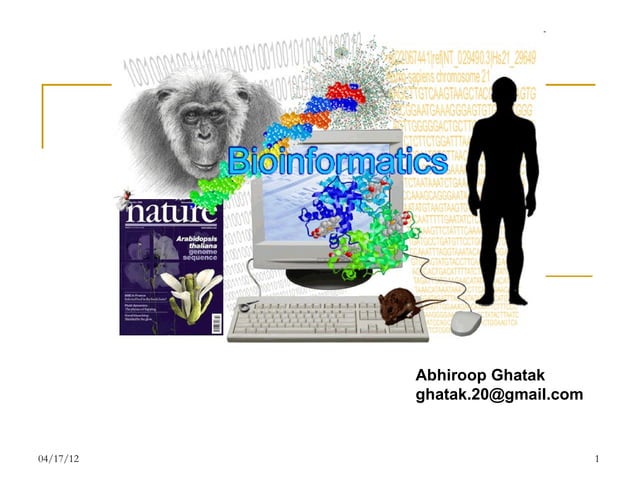 Bioinformatics-General_Intro | PPT | Databases | Computer Software and Applications