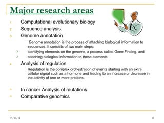 Bioinformatics-General_Intro | PPT | Databases | Computer Software and Applications