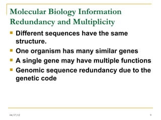 Bioinformatics-General_Intro | PPT | Databases | Computer Software and Applications
