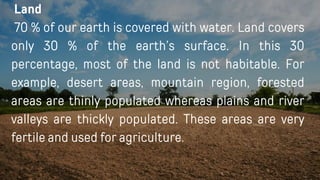 Class 7 Geography chapter NATURAL RESOURCES | PDF