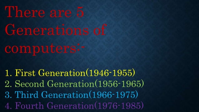 generations of cmputer | PPT