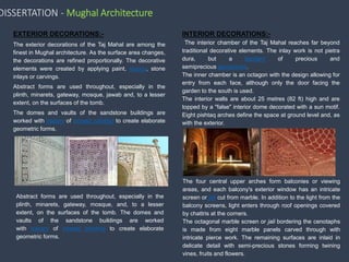 DISSERTATION - Mughal Architecture | PPTX