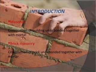 PRESENTATION ON BRICK WORK | PPTX