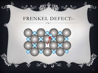 Point defects in crystals | PPTX