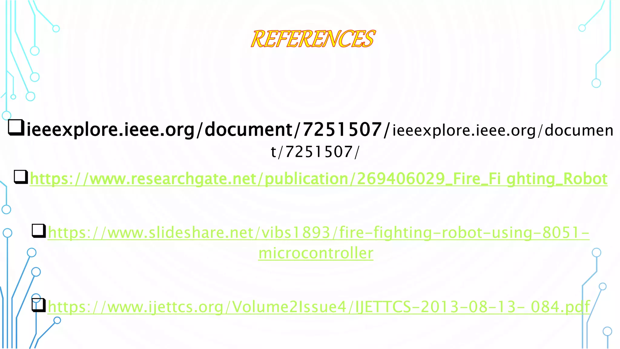 Fire Fighting Robot using arduino UNO PPT | PPTX