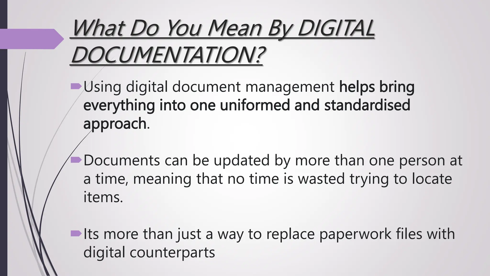 Presentation on Digital documentation... | PPTX